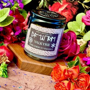 Valkyrie Warrior Norse Candle | Anita Apothecary, Norse Paganism ...