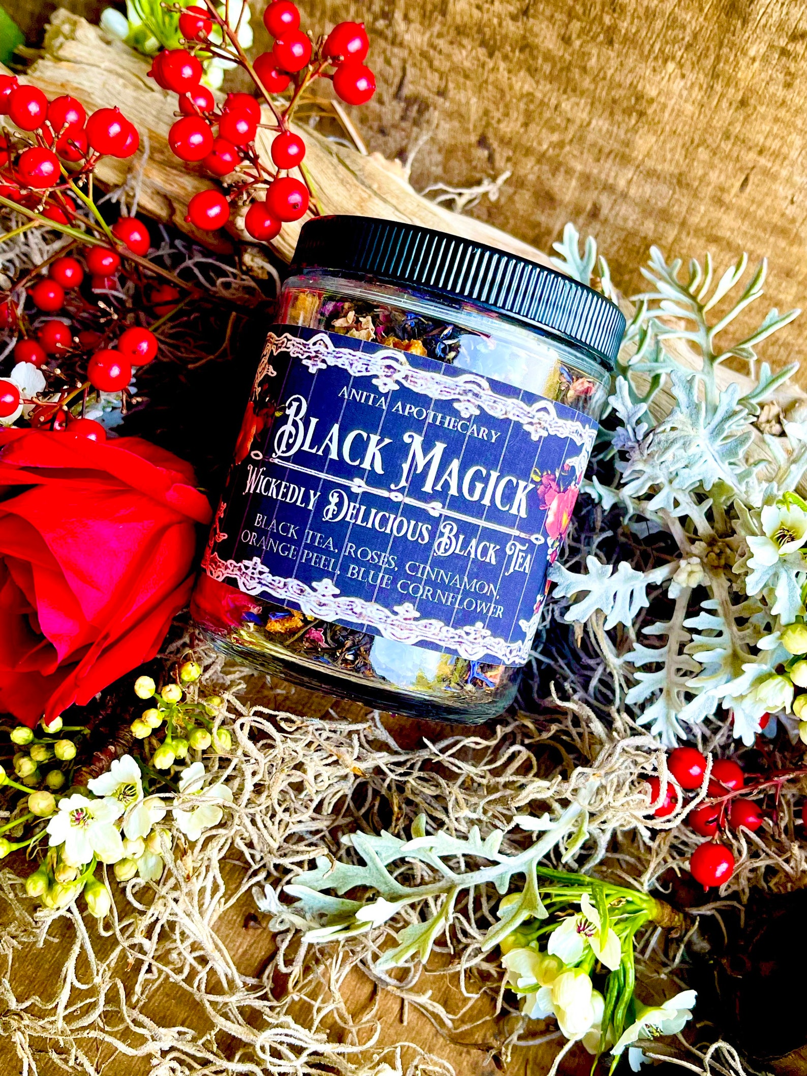 Black Magick Witches Brew Tea Magick English Tea Crystal | Etsy