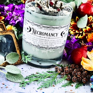 Necromancy Otherworld Candle, Spirits, Ghosts, Day of the Dead, Samhain ...