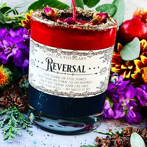 Reversal ~ Hoodoo Reverse Candle, Witches Spell Candle, Spell Candle ...