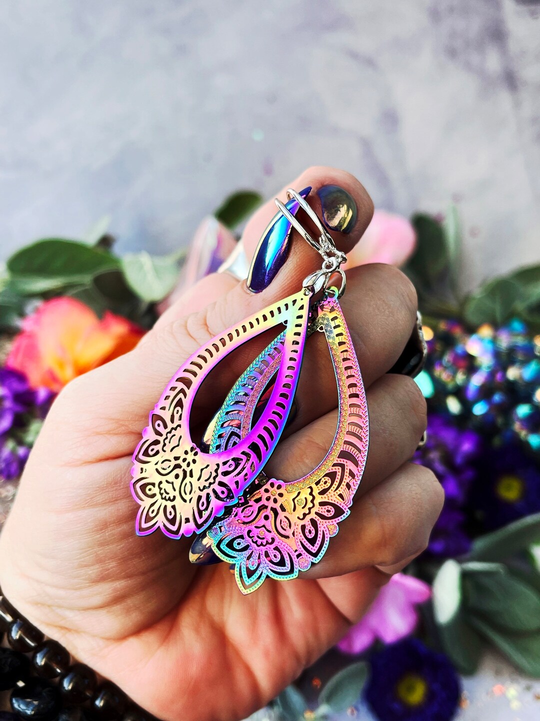 Cosmic Mandala Earrings Anita Apothecary, Cosmic Witch Earrings, Witch ...