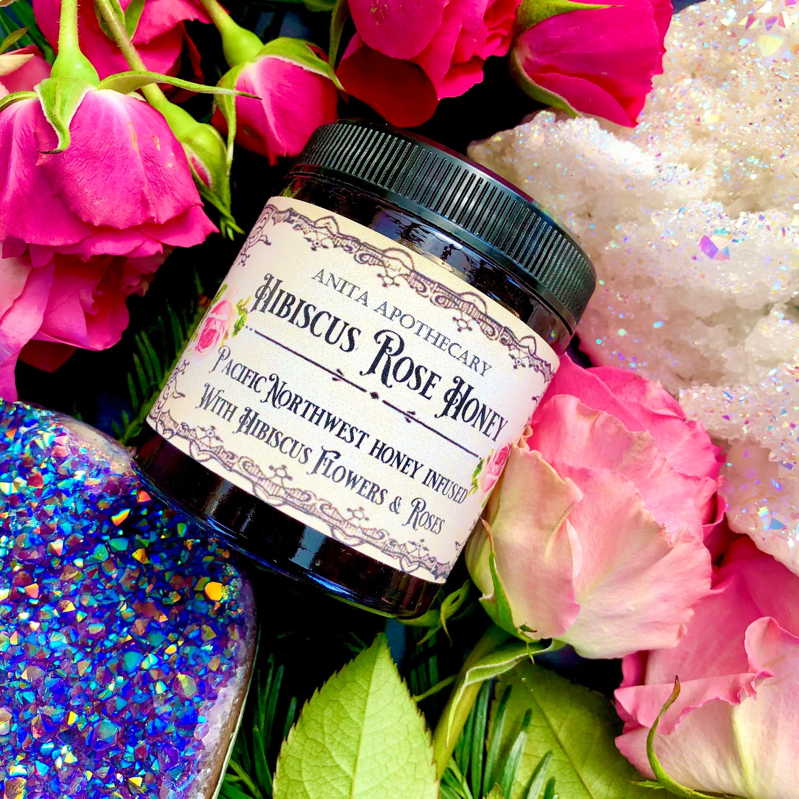 Hibiscus Rose Honey Infused Honey Rose Honey Organic - Etsy