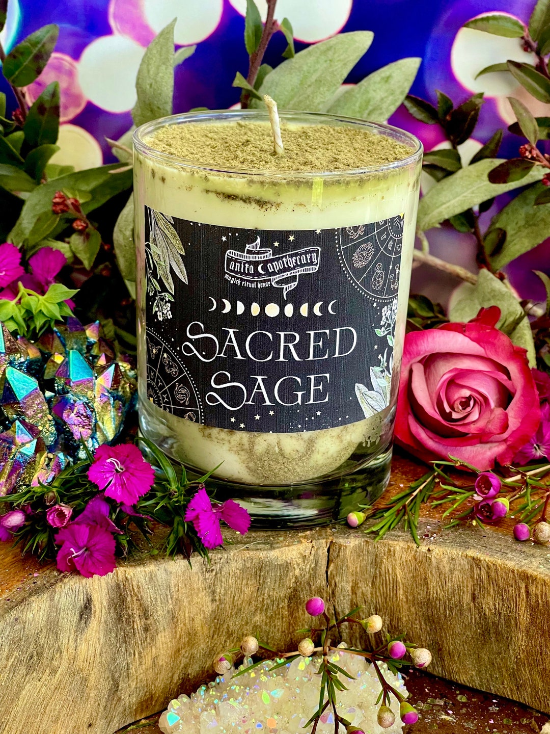 Sacred Sage Witches Smudge Candle | Anita Apothecary, Sage Candle, Sage ...