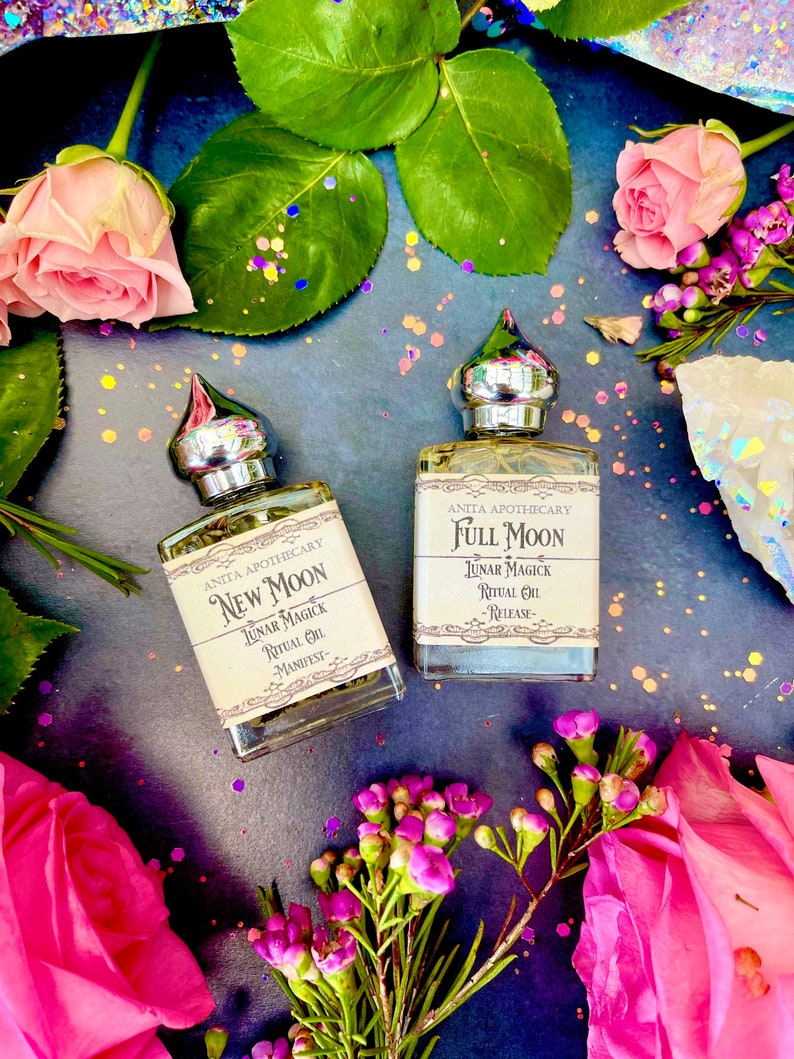 Lunar Magick Ritual Oil Full Moon Oil New Moon Oil Lunar - Etsy