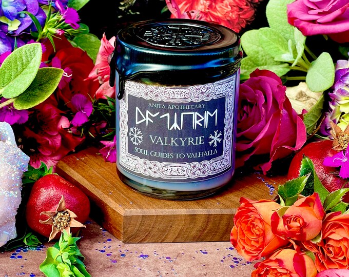 Valkyrie Warrior Norse Candle | Anita Apothecary, Norse Paganism ...