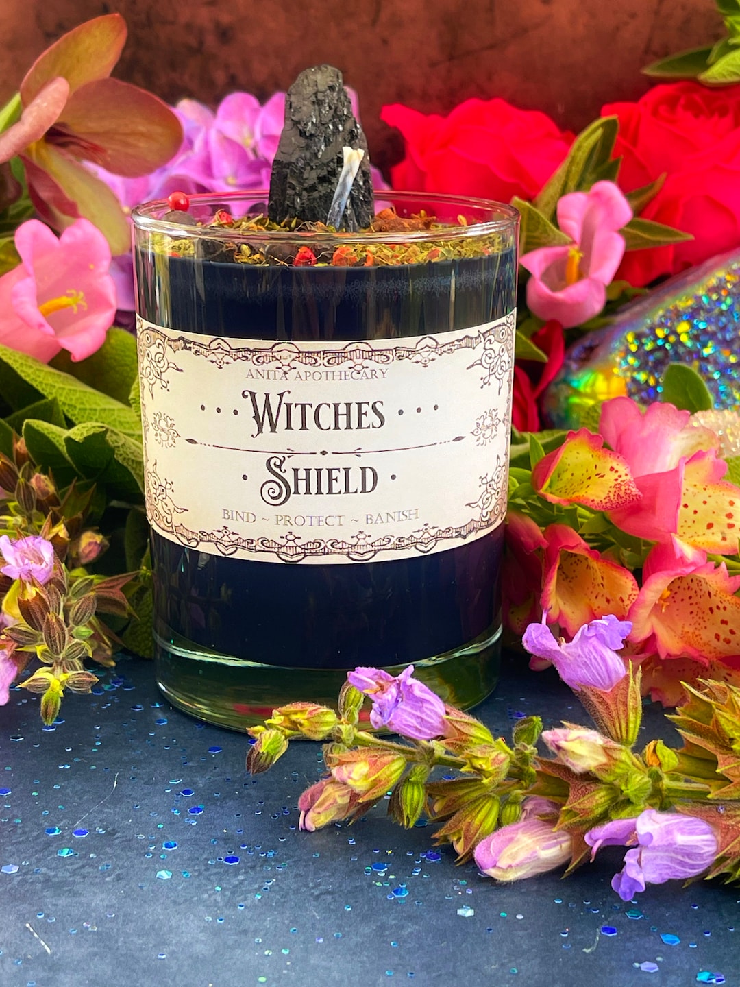 Witches Shield Candle ~ Anita Apothecary, Ritual Oil, Witch Protection ...