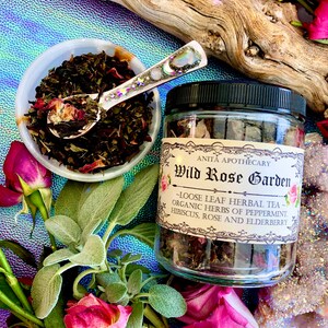 Wild Rose Garden Tea Anita Apothecary, Herbal Tea, Loose Leaf Tea ...