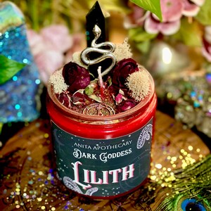 Lilith Dark Goddess Devotional Candle Anita Apothecary, Goddess Lilith ...