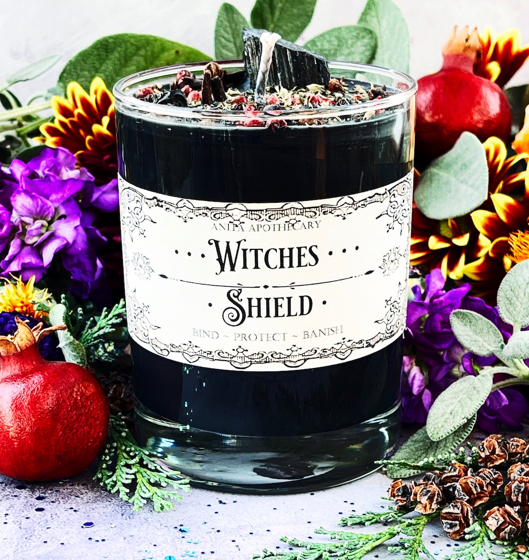 Witches Shield Candle Anita Apothecary Ritual Oil Witch - Etsy