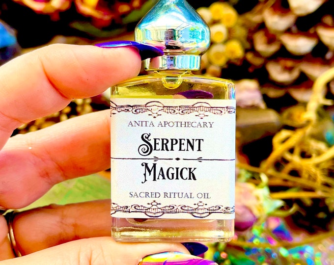 Serpent Magick, Snake Oil, Snake Witchcraft Oil, Snake Skin, Witchcraft ...