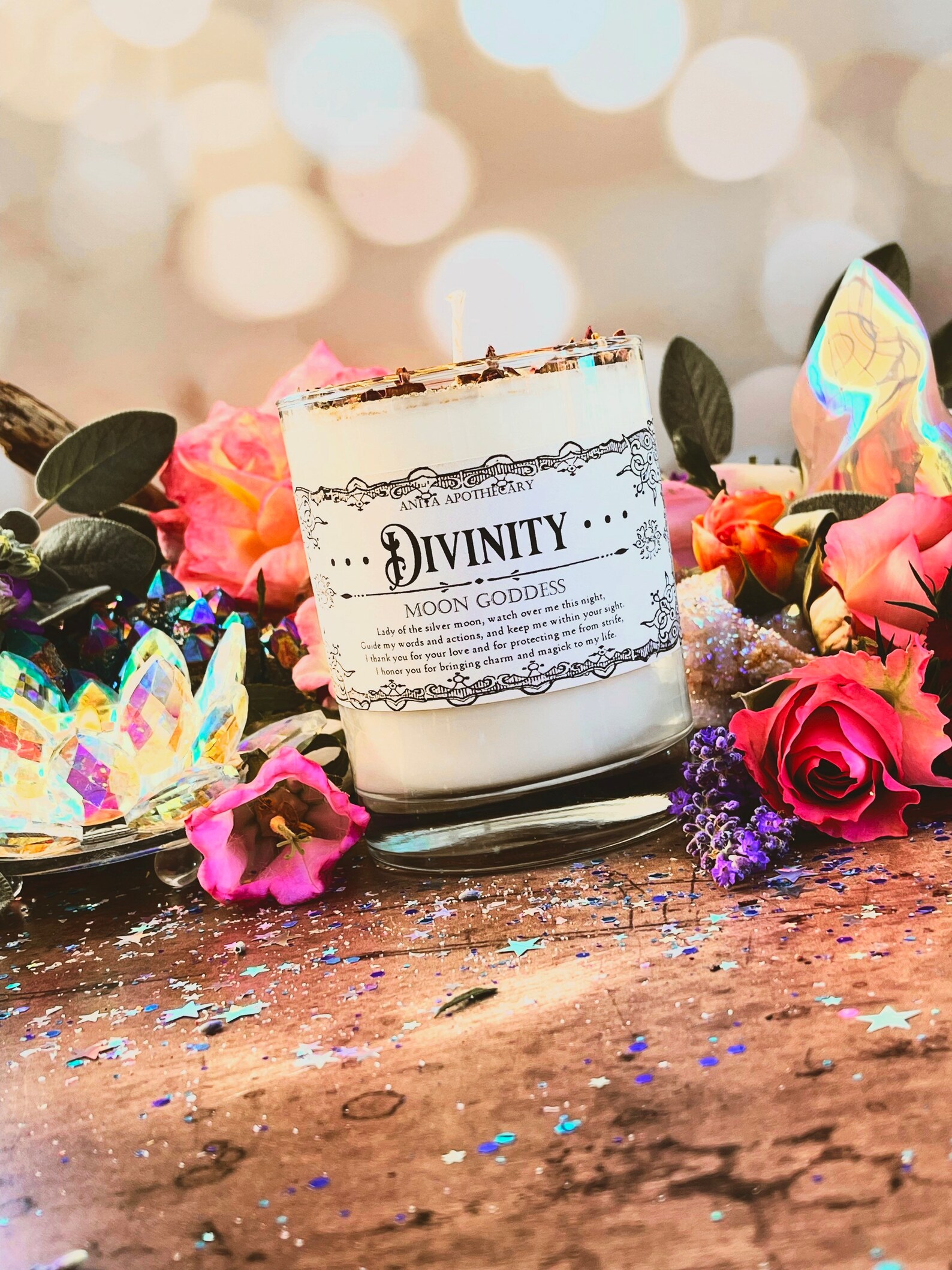 Divinity Moon Goddess Offering Candle Anita Apothecary - Etsy