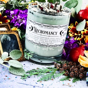 Necromancy Otherworld Candle, Spirits, Ghosts, Day of the Dead, Samhain ...