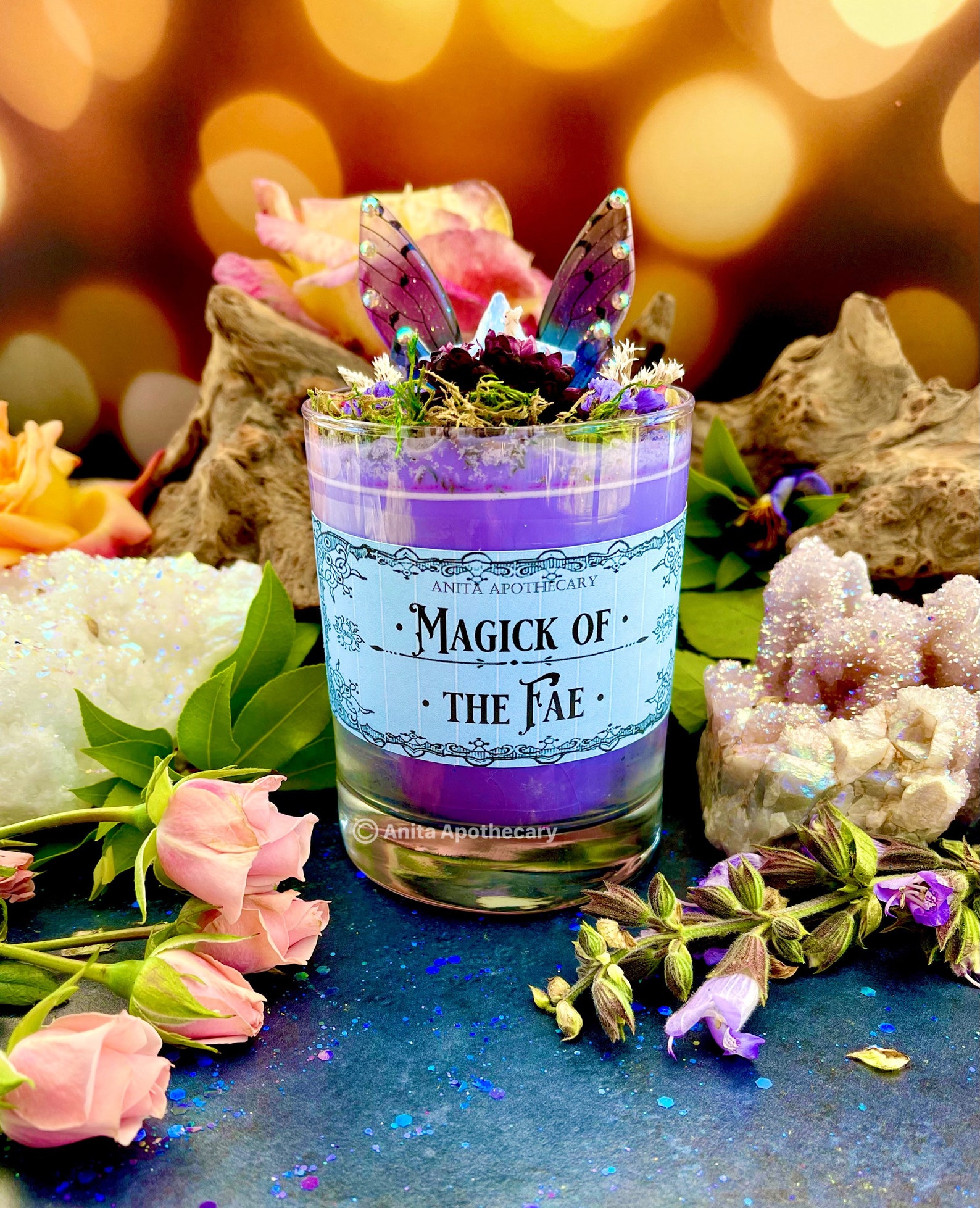 Magick of the Fae Candle Anita Apothecary Witchcraft - Etsy