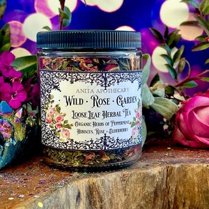 Wild Rose Garden Tea ~ Anita Apothecary, Herbal Tea, Loose Leaf Tea ...