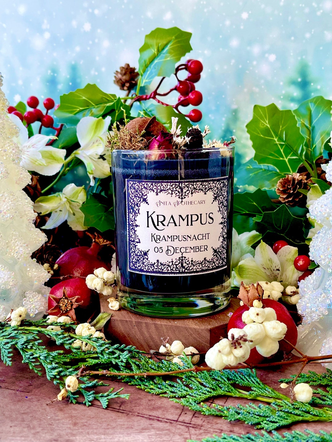 Krampus Candle ~ Yuletide Candle, Yule Candle, Yule Gift, Witches ...