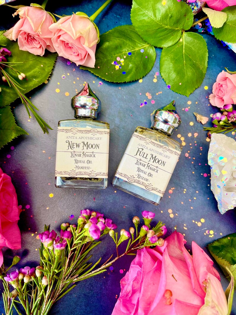 Lunar Magick Ritual Oil Full Moon Oil New Moon Oil Lunar - Etsy