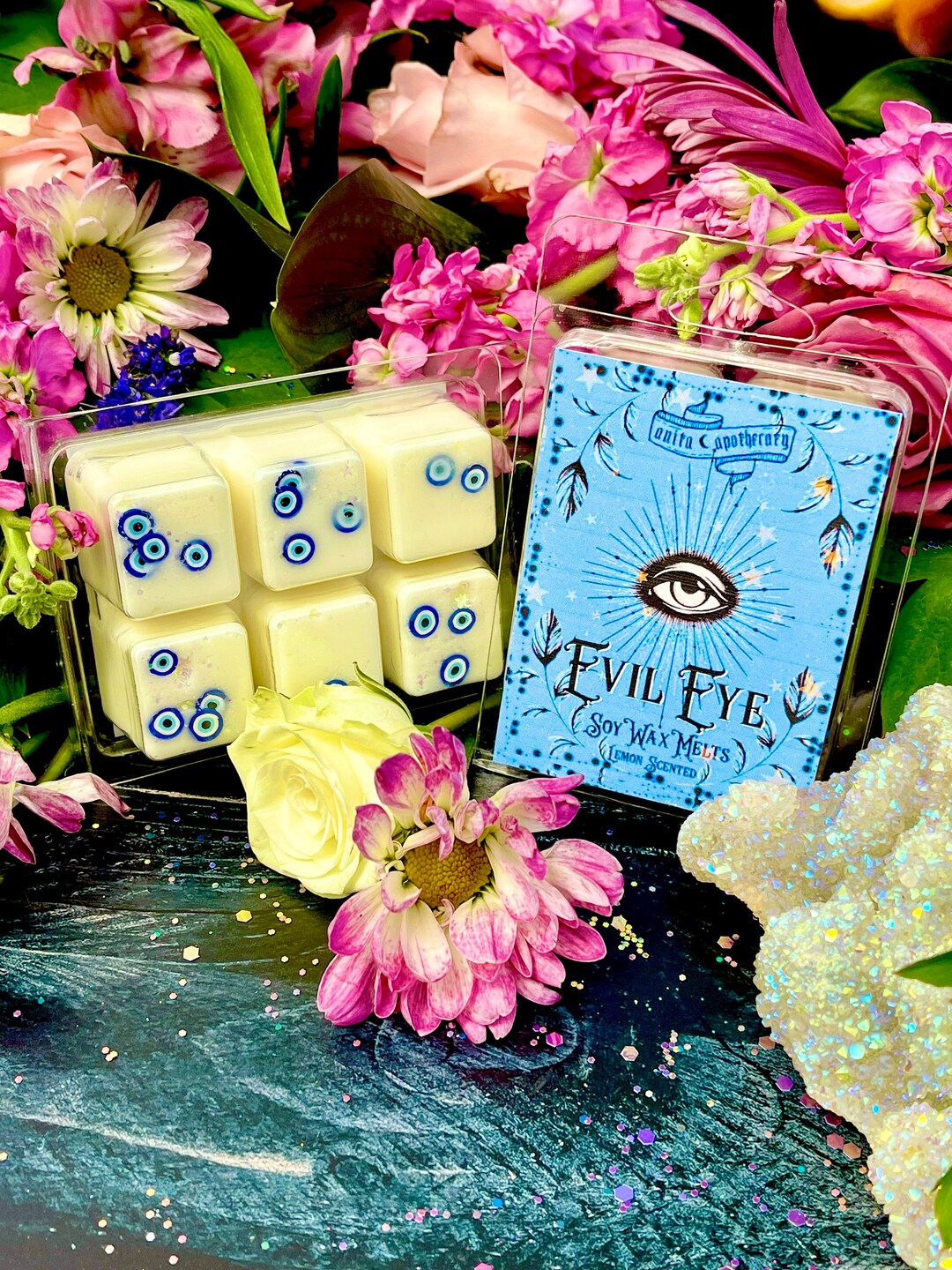 Evil Eye Lemon Magick Melts ~ Anita Apothecary, Witchy Wax Melts, Wax ...