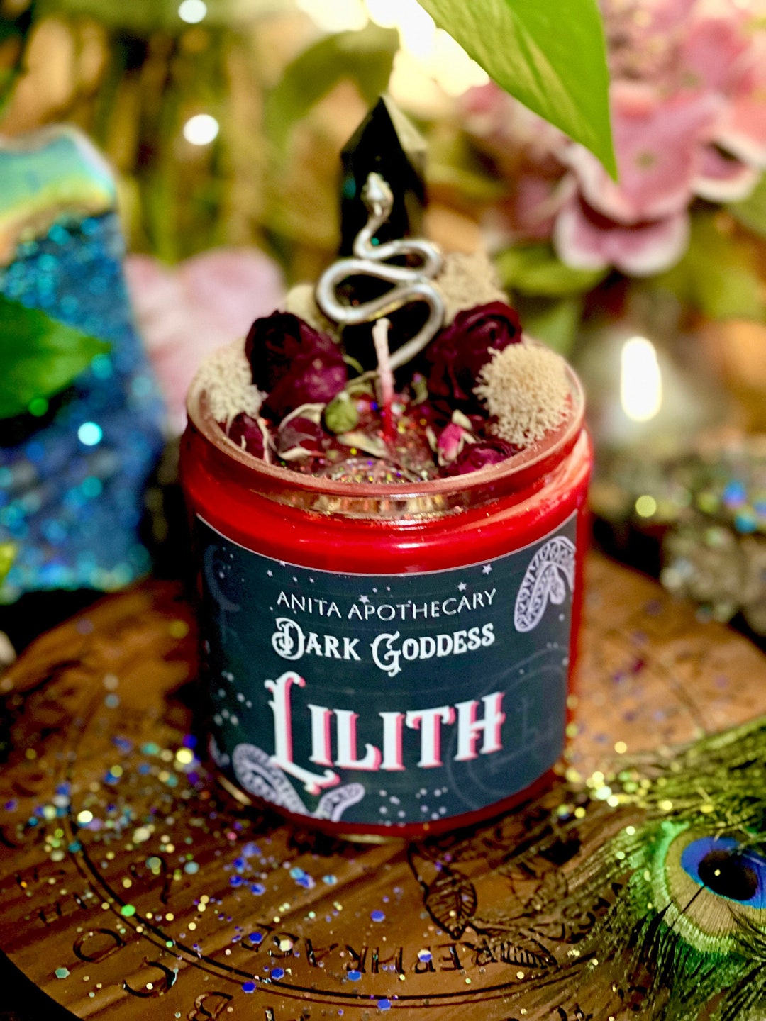 Lilith Dark Goddess Devotional Candle | Anita Apothecary, Goddess ...