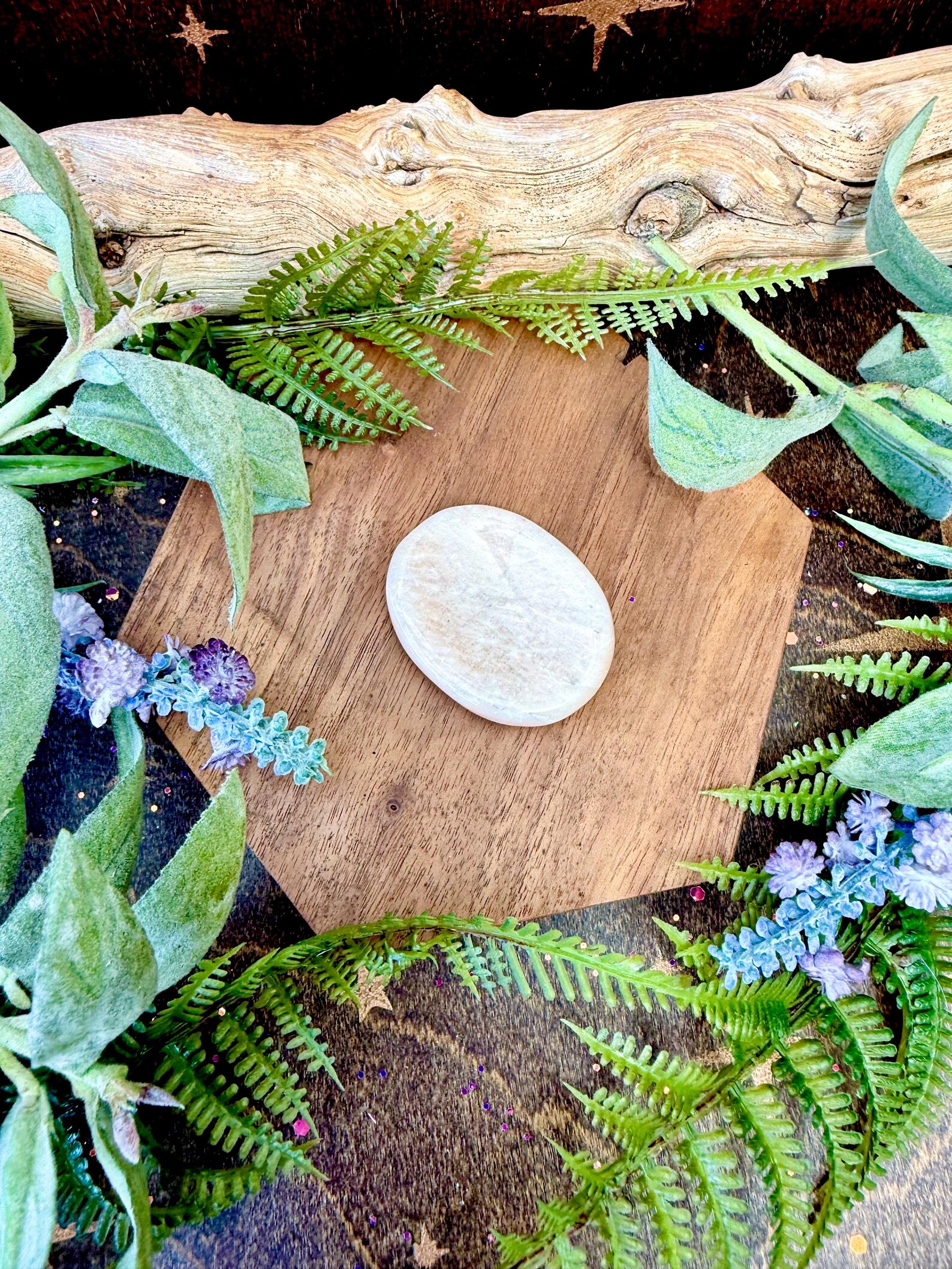 Peach Moonstone Worry Stone | Anita Apothecary, Calming Palm Stone ...