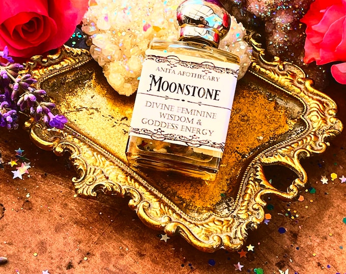 Moonstone Oil ~ Anita Apothecary, Moonstone Crystal Oil, Witchcraft Oil ...