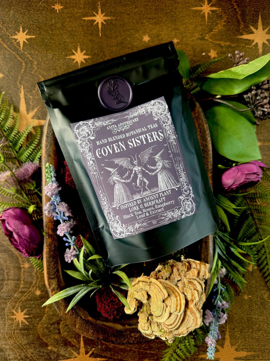 Coven Sisters Black Tea, Hand Blended Botanical Tea, Black Tea With ...
