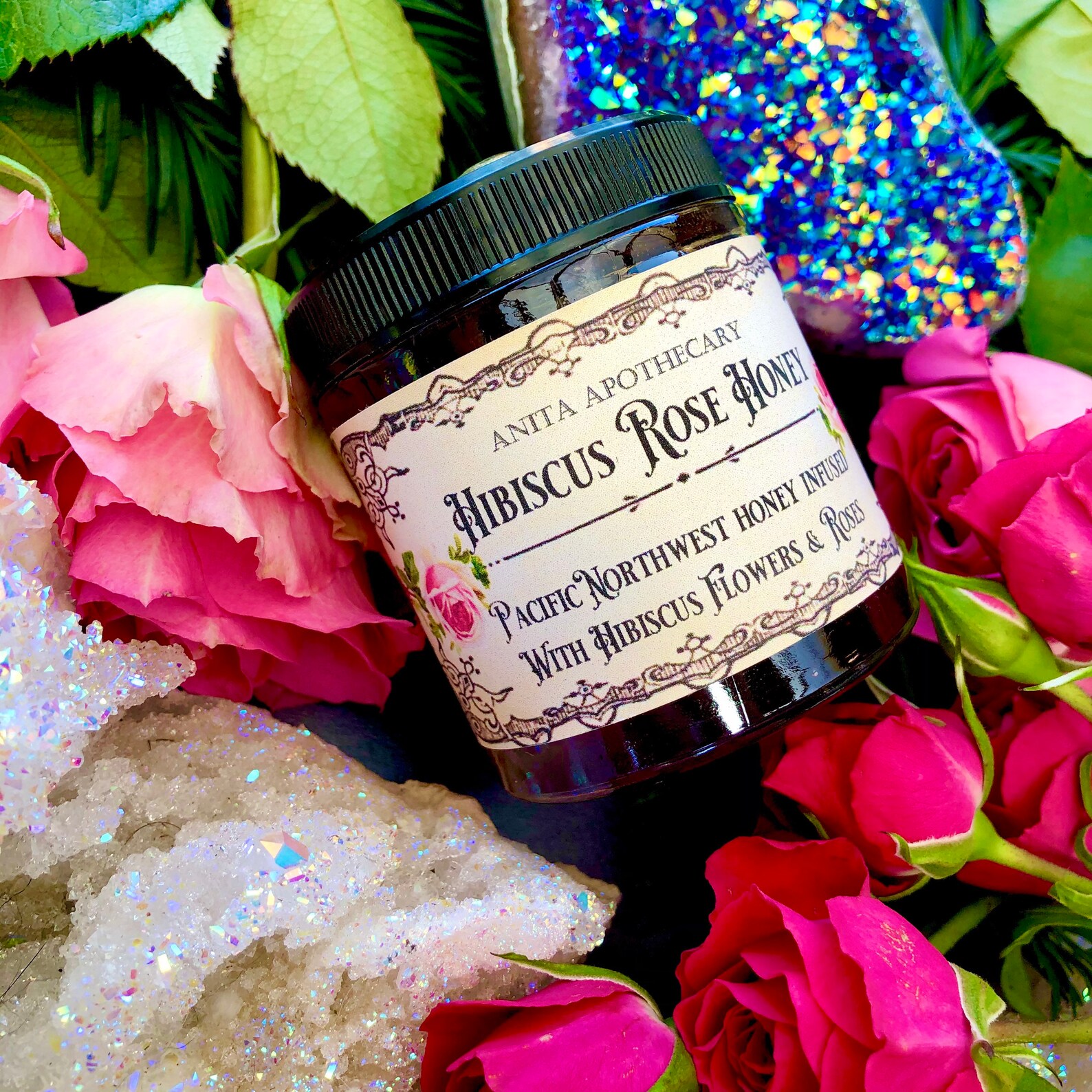 Hibiscus Rose Honey Infused Honey Rose Honey Organic - Etsy