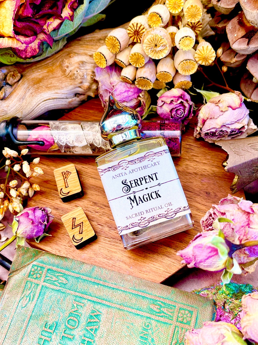 Serpent Magick, Snake Oil, Snake Witchcraft Oil, Snake Skin, Witchcraft ...