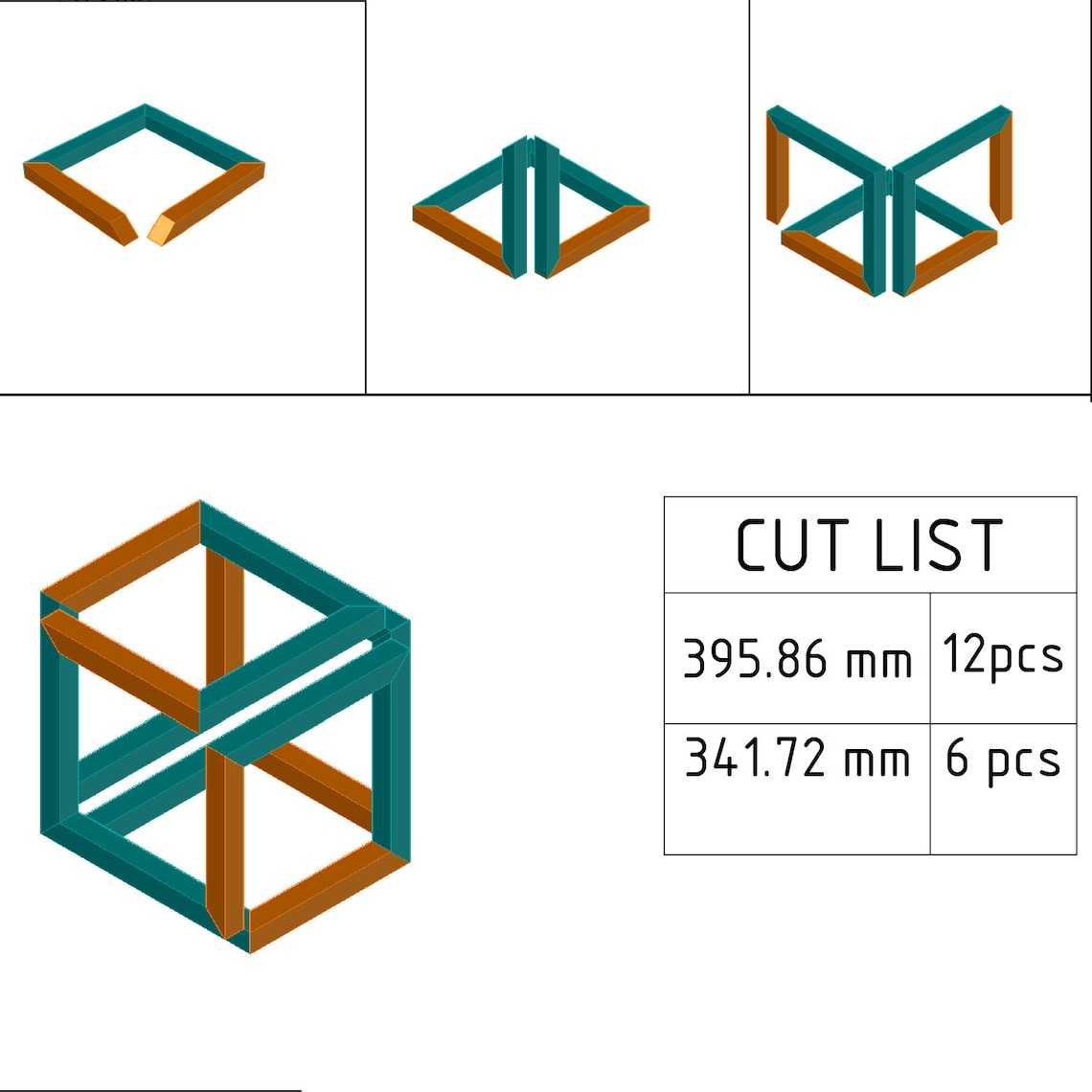 Infinity Cube Infinity Prism, Handcrafted Metal Infinity Cube Decor DIY ...