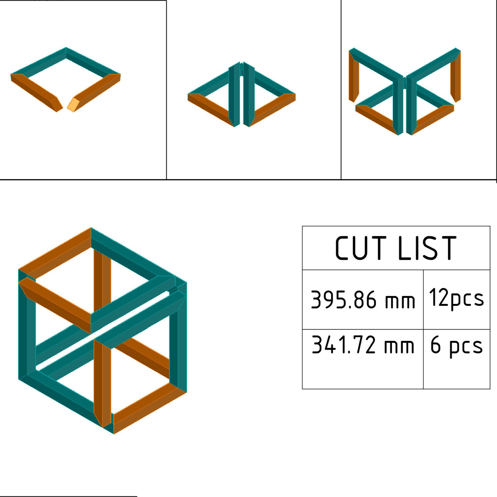 Infinity Cube Infinity Prism, Handcrafted Metal Infinity Cube Decor ...