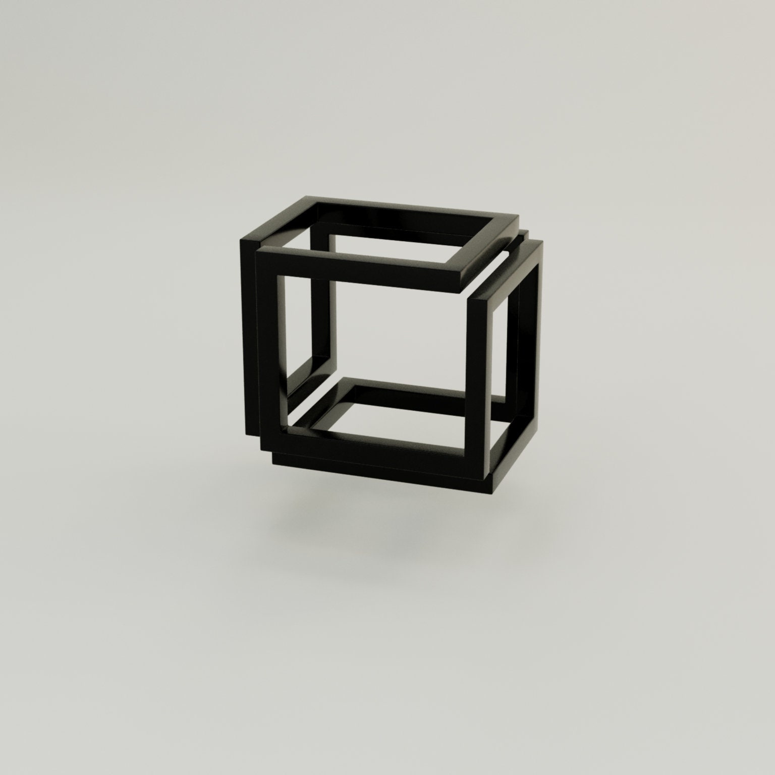 Infinity Cube Infinity Prism, Handcrafted Metal Infinity Cube Decor ...