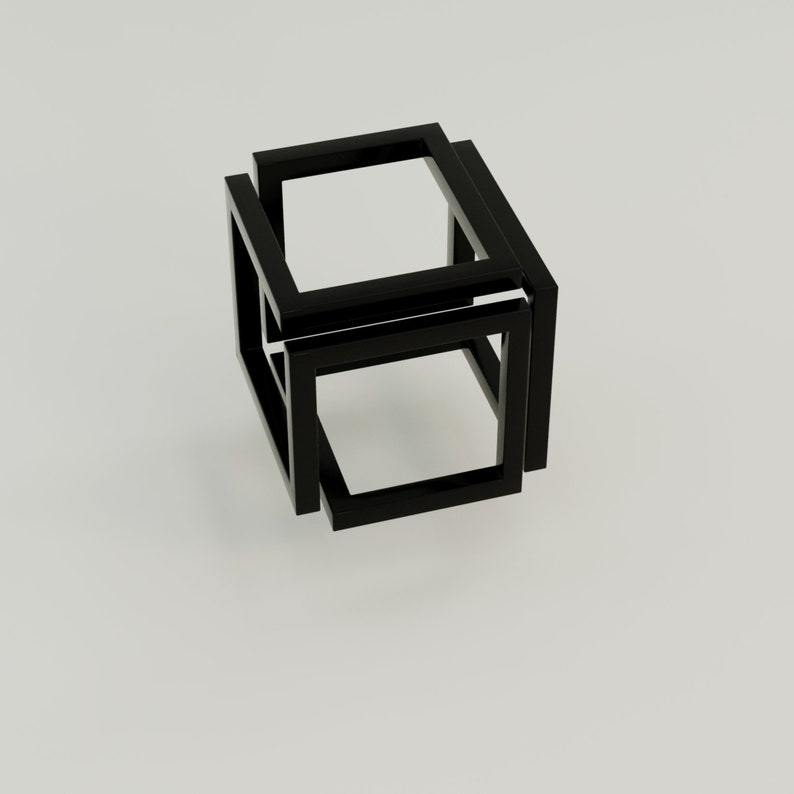 Infinity Cube Infinity Prism, Handcrafted Metal Infinity Cube Decor - DIY Plans Included, Modern ...