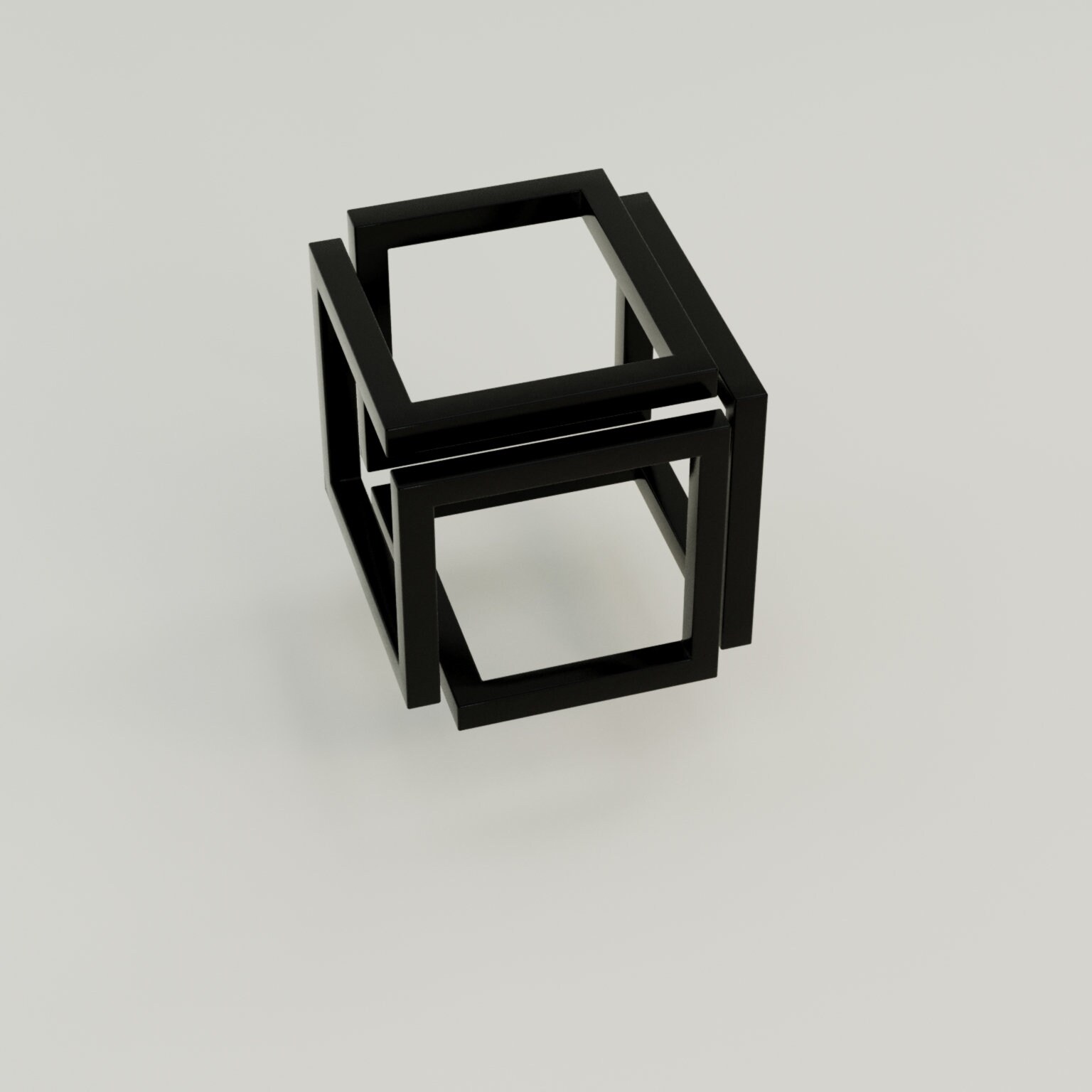 Infinity Cube Infinity Prism, Handcrafted Metal Infinity Cube Decor ...