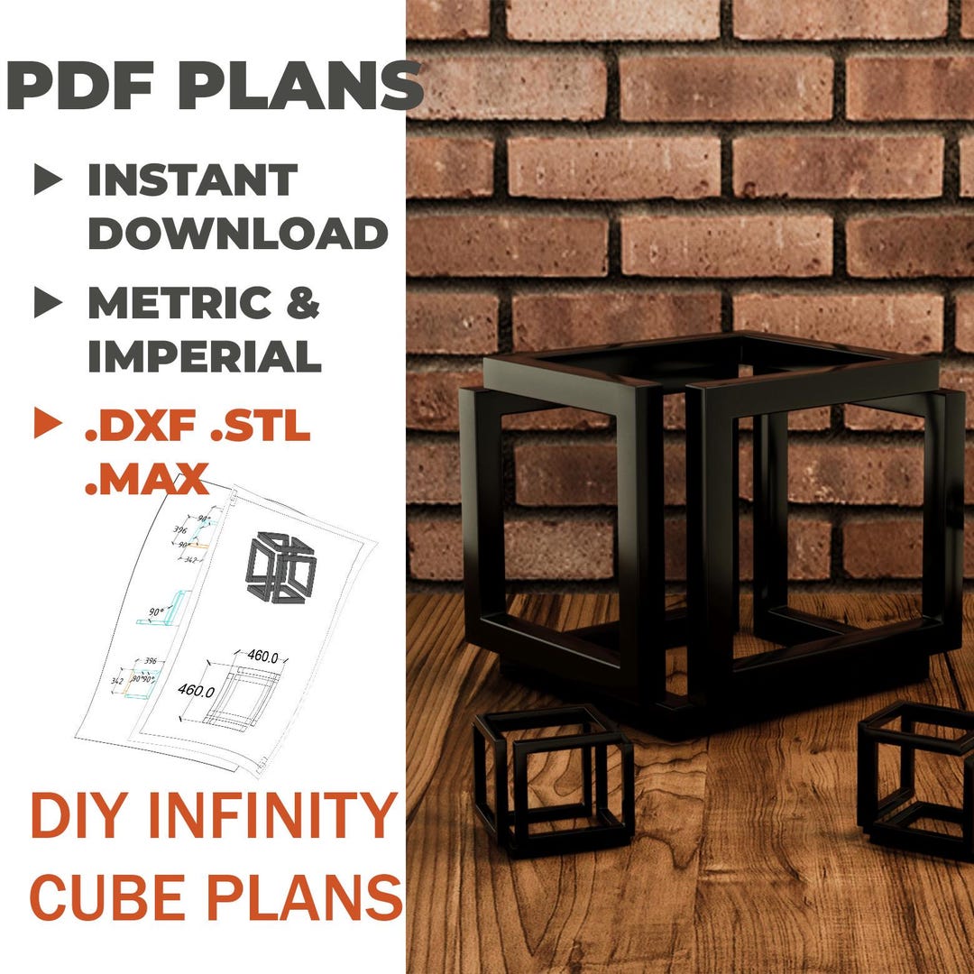 Infinity Cube Plans PDF – Impossible Geometric Sculpture – Penrose ...
