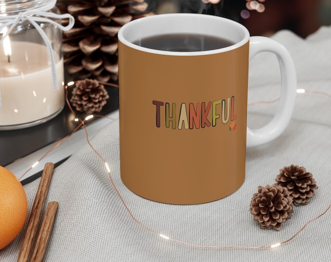 Fall Coffee Thanksgiving Coffee Mug, Ceramic Mug for Fall Holidays ...