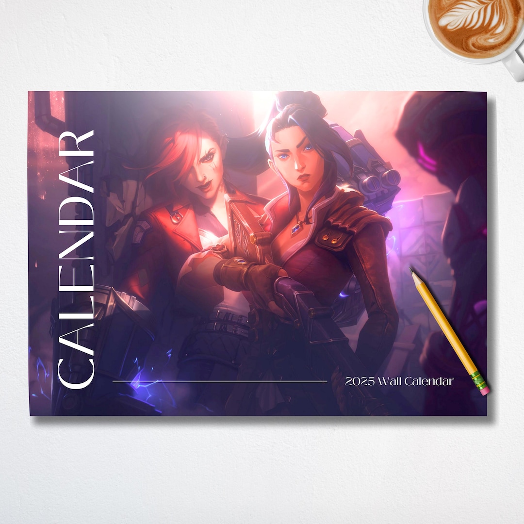 Vi & Caitlyn 2025 Wall Calendar Arcane Inspired Digital Download League ...