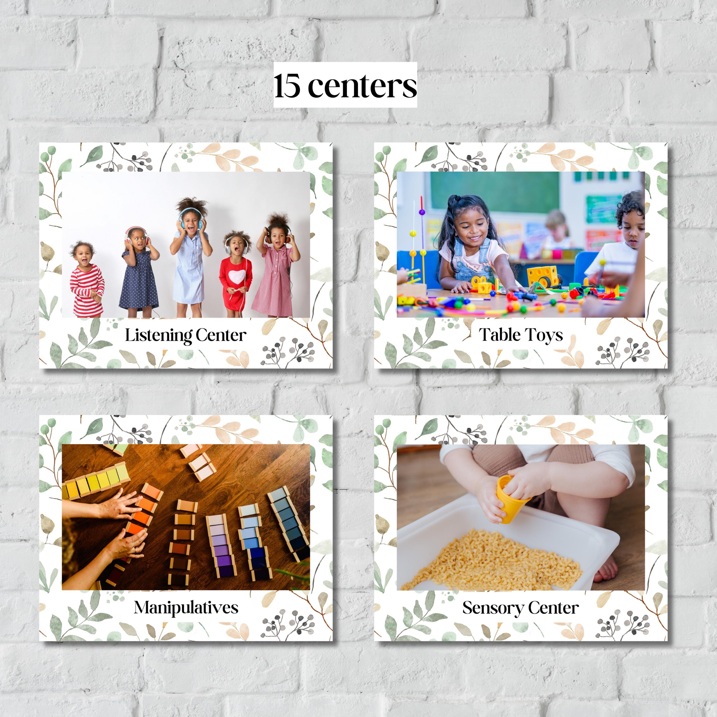Daycare Learning Center Signs: Editable Classroom Canva Template - Etsy