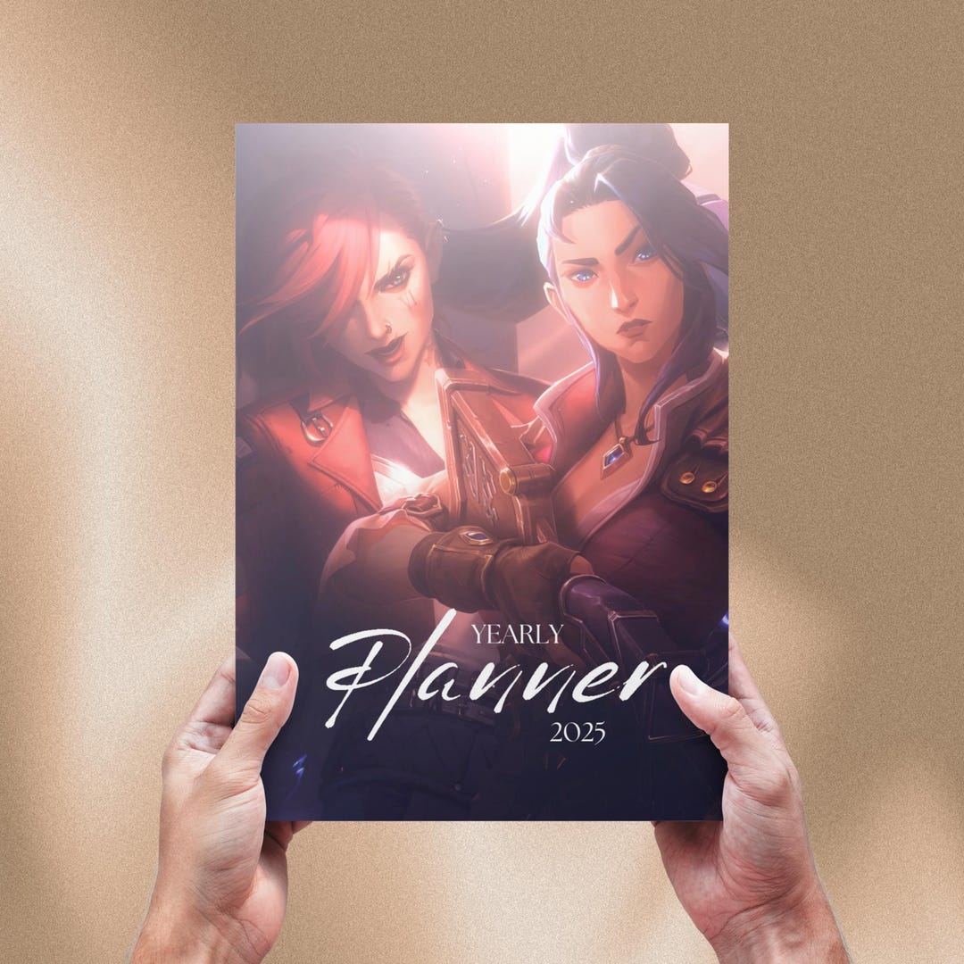 Arcane Caitlyn & Vi 2025 Digital Planner Undated Pages League of ...