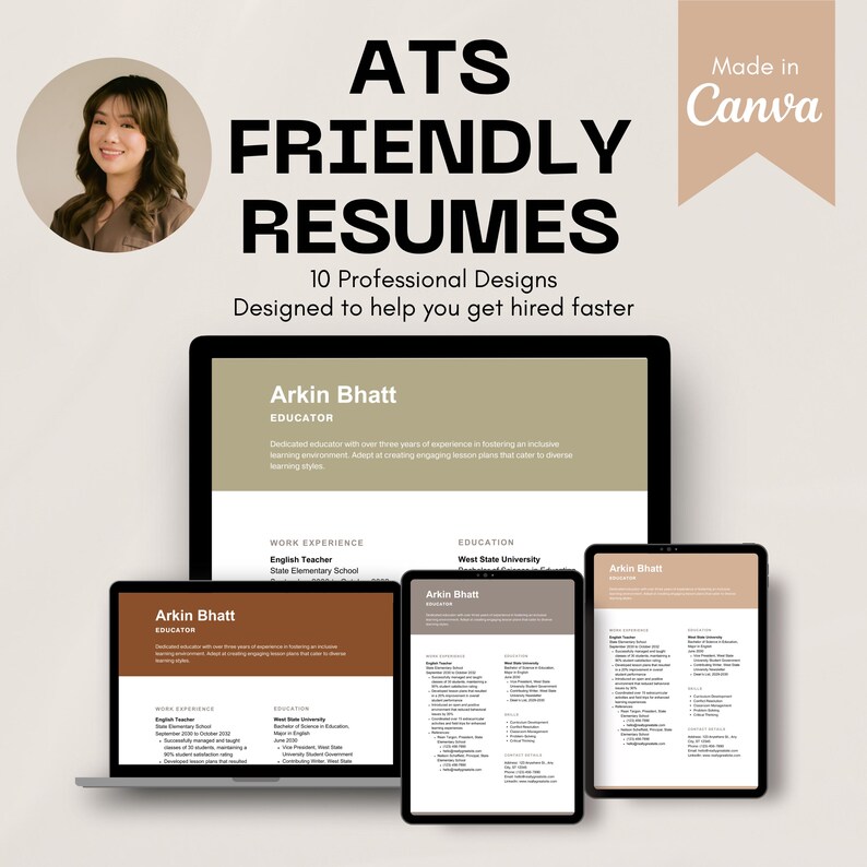 ATS Resume Template | ATS Friendly Resume | Resume Template ATS - Etsy