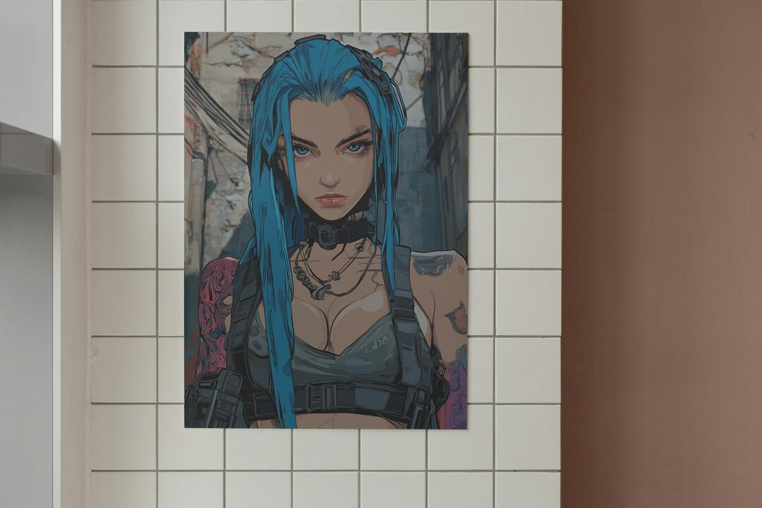 Jinx powder Wall Art Arcane League of Legends Inspired Print Digital ...