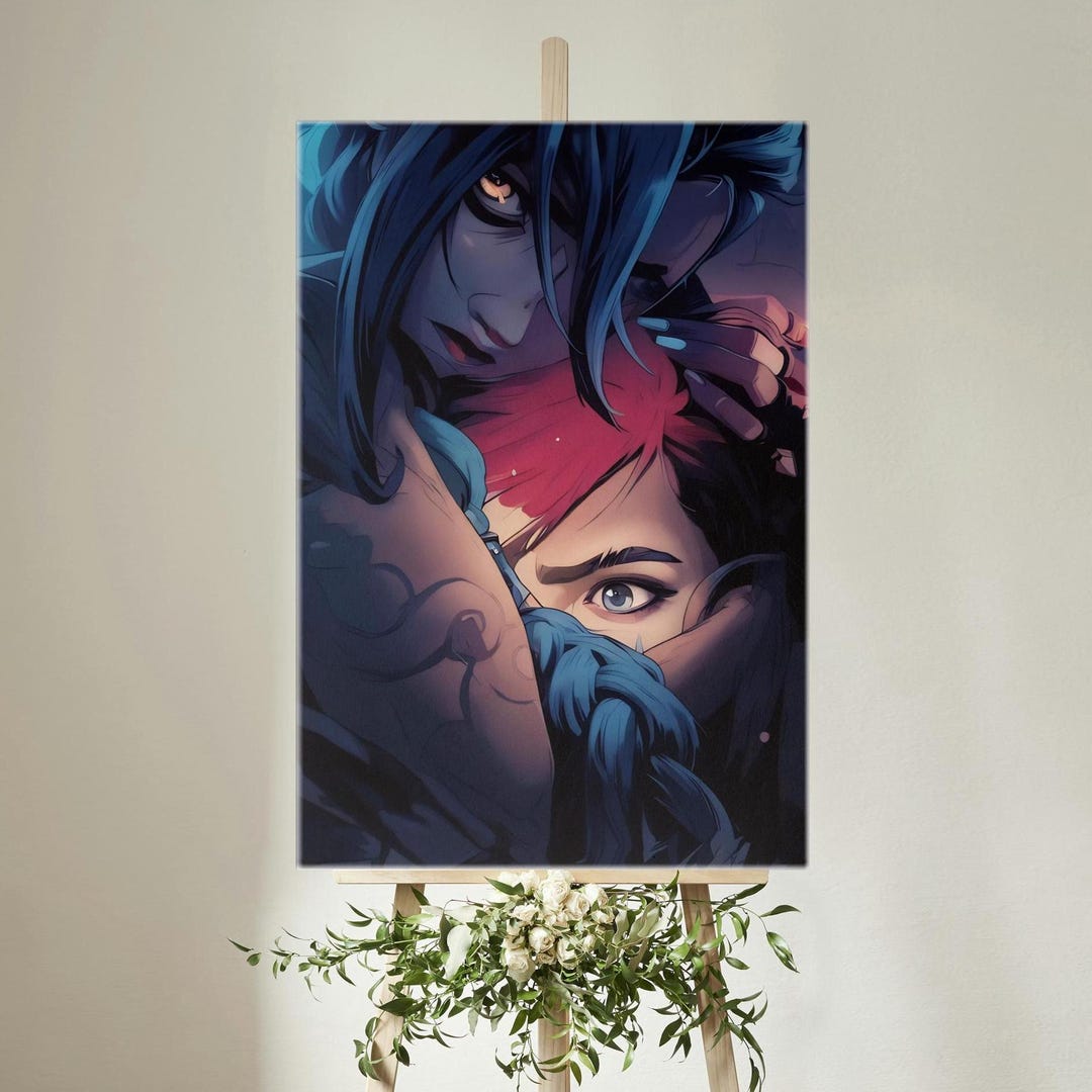 Comic-style Jinx and Vi Fan Art Arcane Inspired Digital Artwork - Etsy