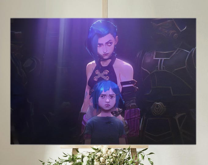 League of Legends Arcane Jinx Spray Painting A4 - Etsy.de