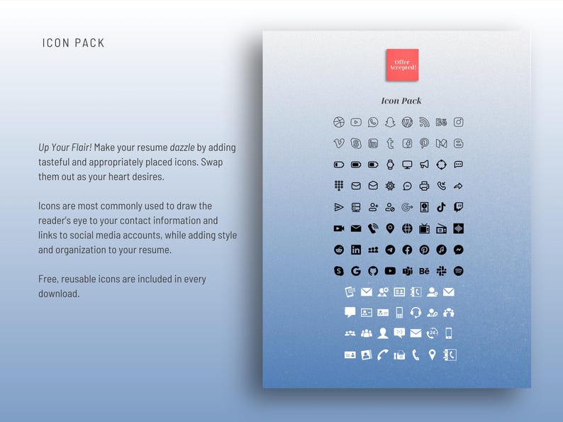 Classic Resume Template for Word | Customizable & Editable Fonts and ...