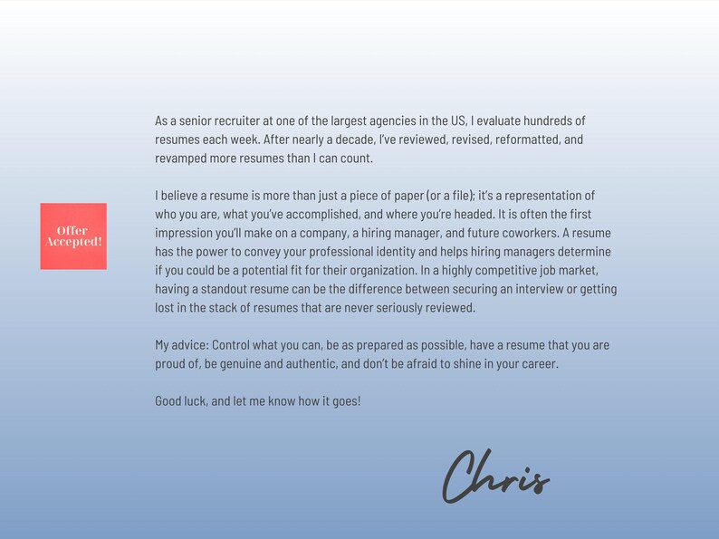 Classic Resume Template for Word | Customizable & Editable Fonts and ...