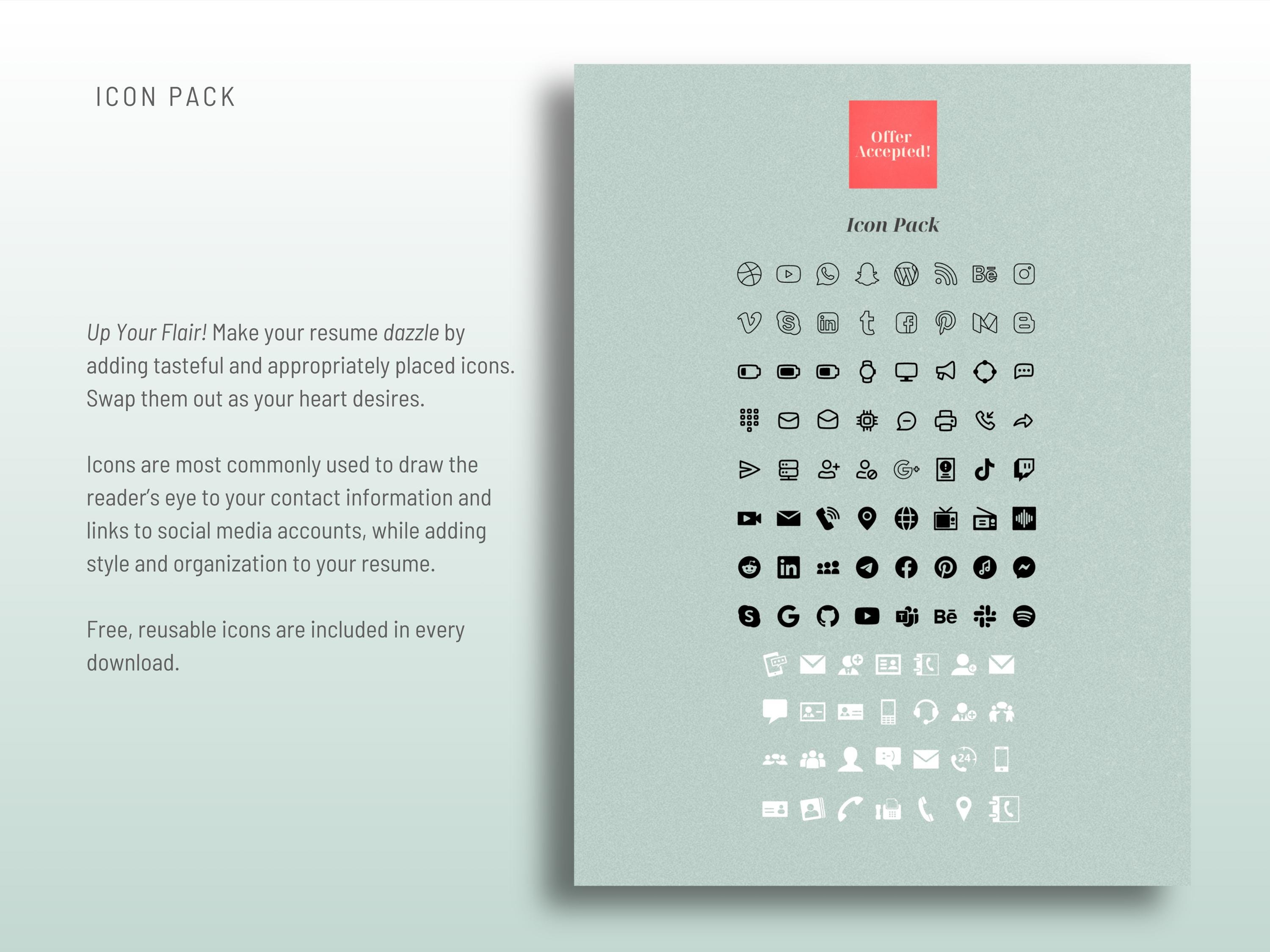 Modern Resume Template 2024 | Minimal, Designed by Professional ...