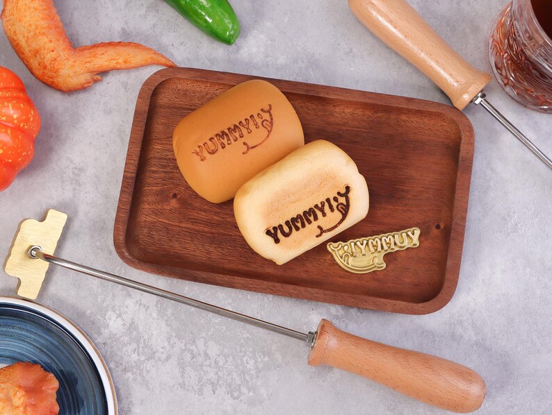 Custom Logo Branding Iron: Toast, Steak, & Burger Stamp - Etsy