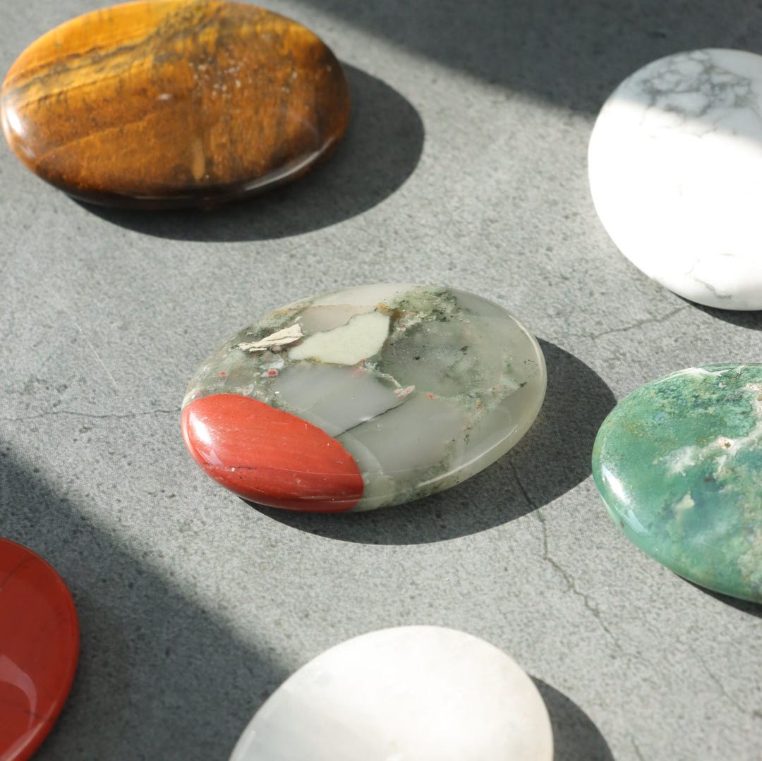 Crystal Worry Stone, Healing Palm Stone,polished Worry Stone ...