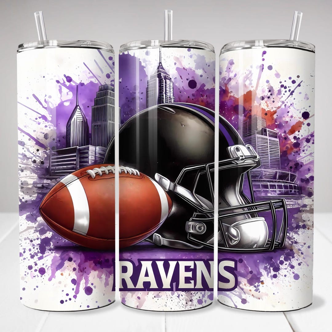 Raven 20oz Skinny Tumbler Wrap PNG, Sport 20oz Tumbler PNG, Mascot ...