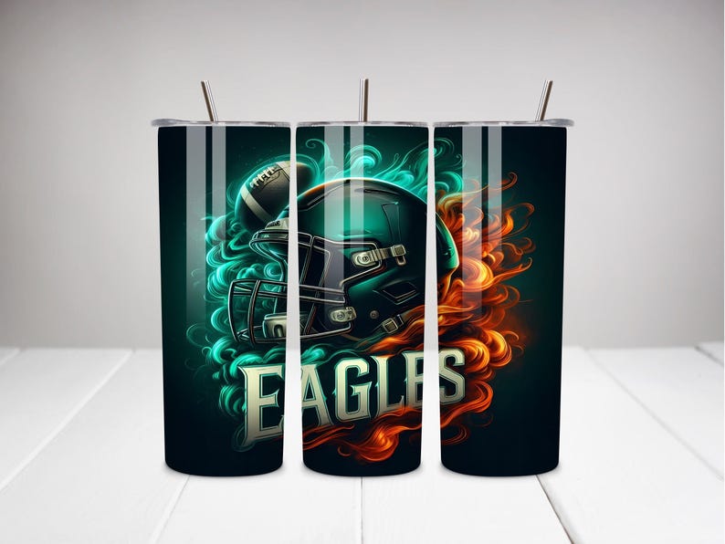 Eagle 20oz Skinny Tumbler Wrap PNG, Sport 20oz Tumbler PNG, Mascot ...