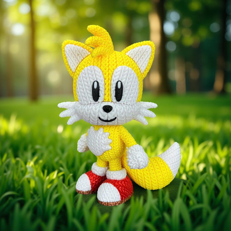Tails (sonic the Hedgehog) | 3D Crochet Style Figure - Etsy