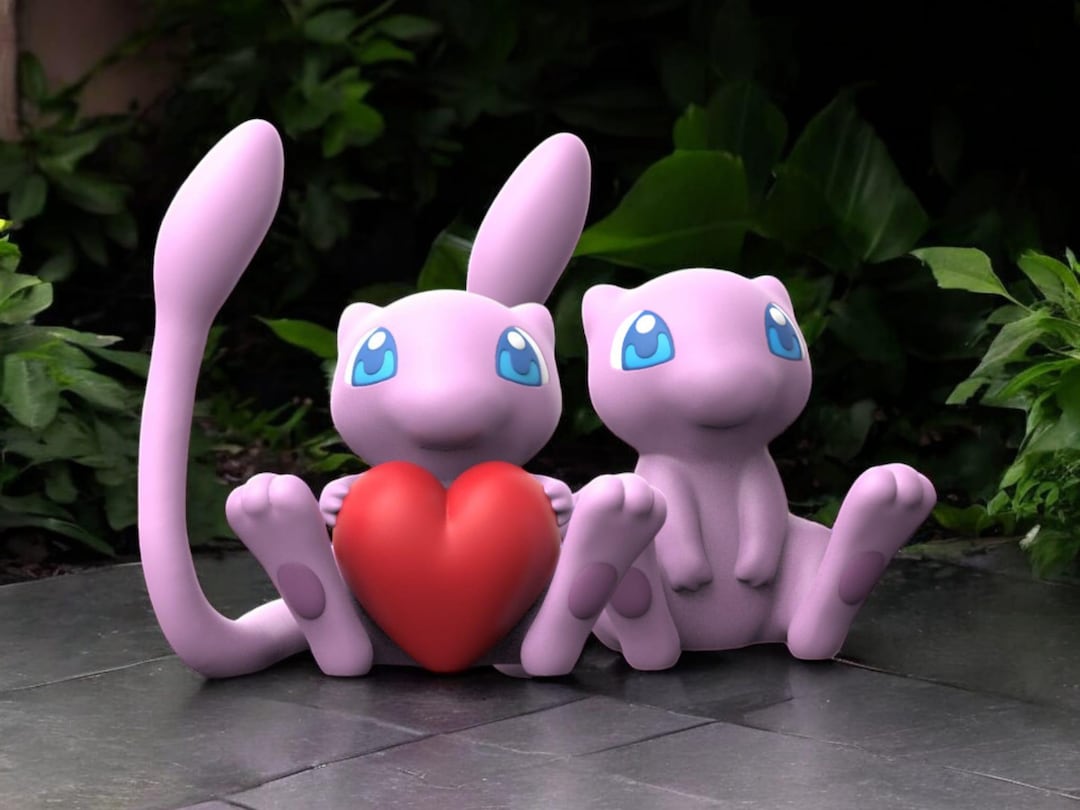 Buy Mew and Mew Figure With Pokemon Heart Online in India - Etsy